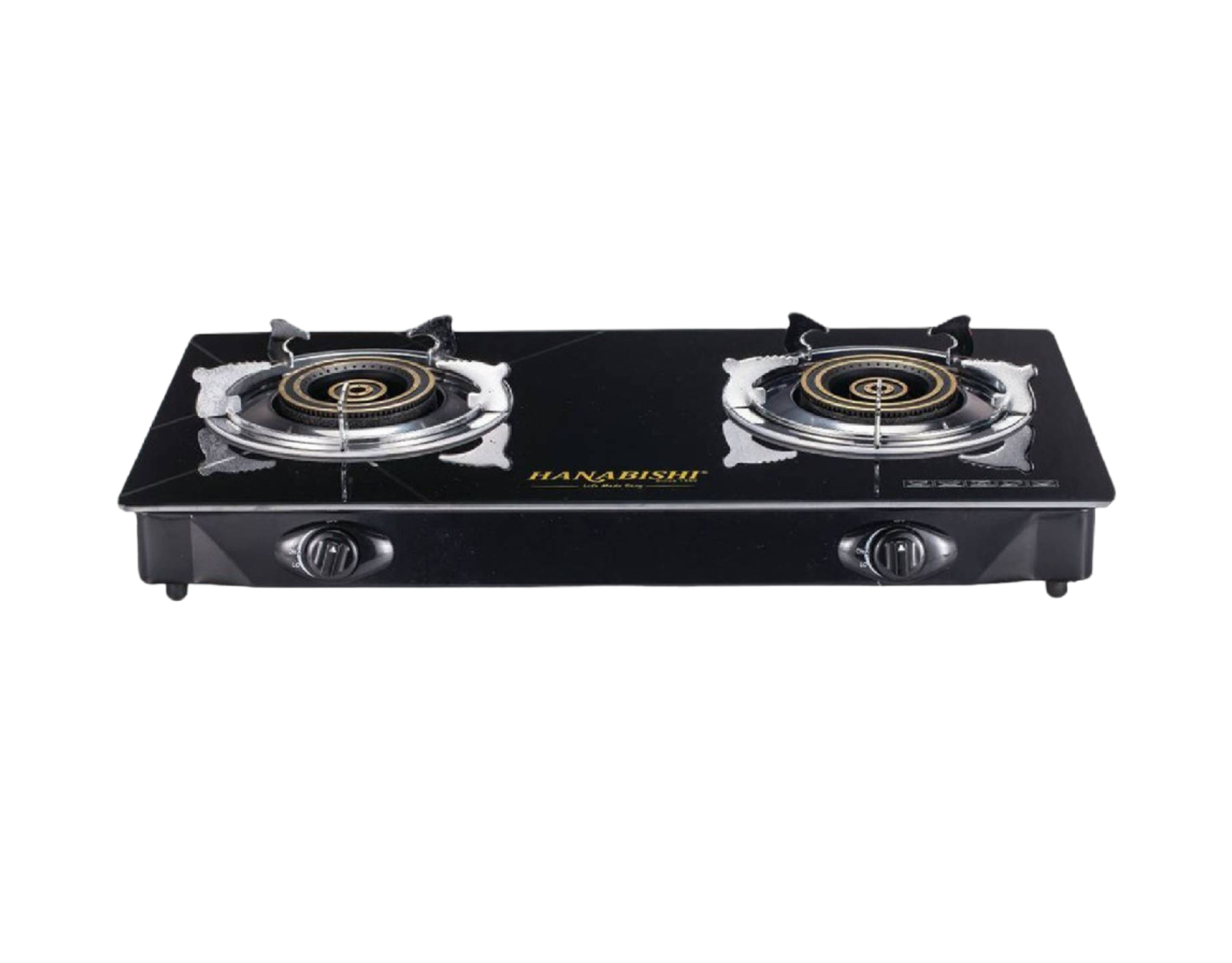 Hanabishi Tempered Glass Gas Cooker Double Burner (HG268) | myaeon2go