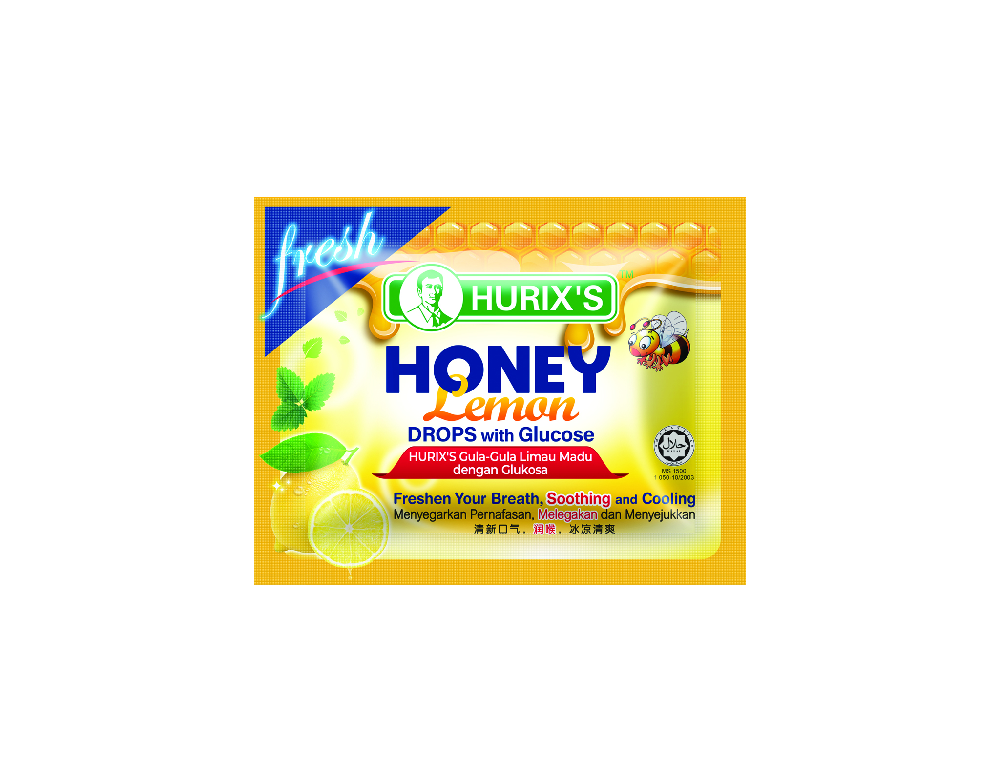 Hurix's Honey Lemon Drops With Glucose | myaeon2go