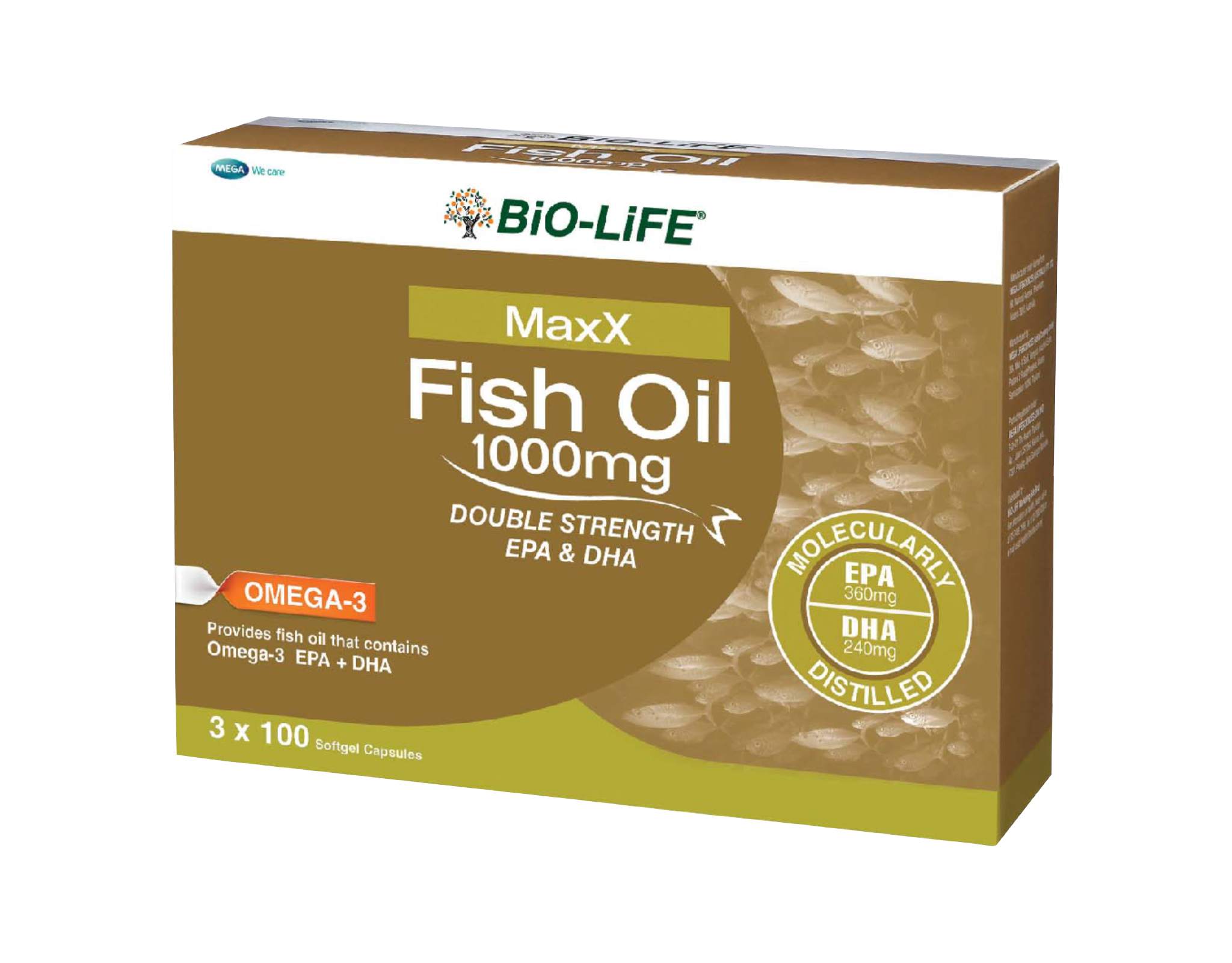 Biolife Maxx Fish Oil 1000mg - Double Strength EPA & DHA