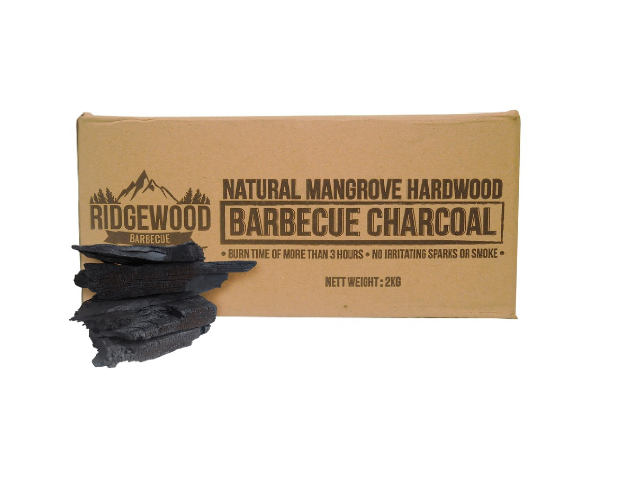 Ridgewood Natural Mangrove Hardwood BBQ Charcoal | myaeon2go