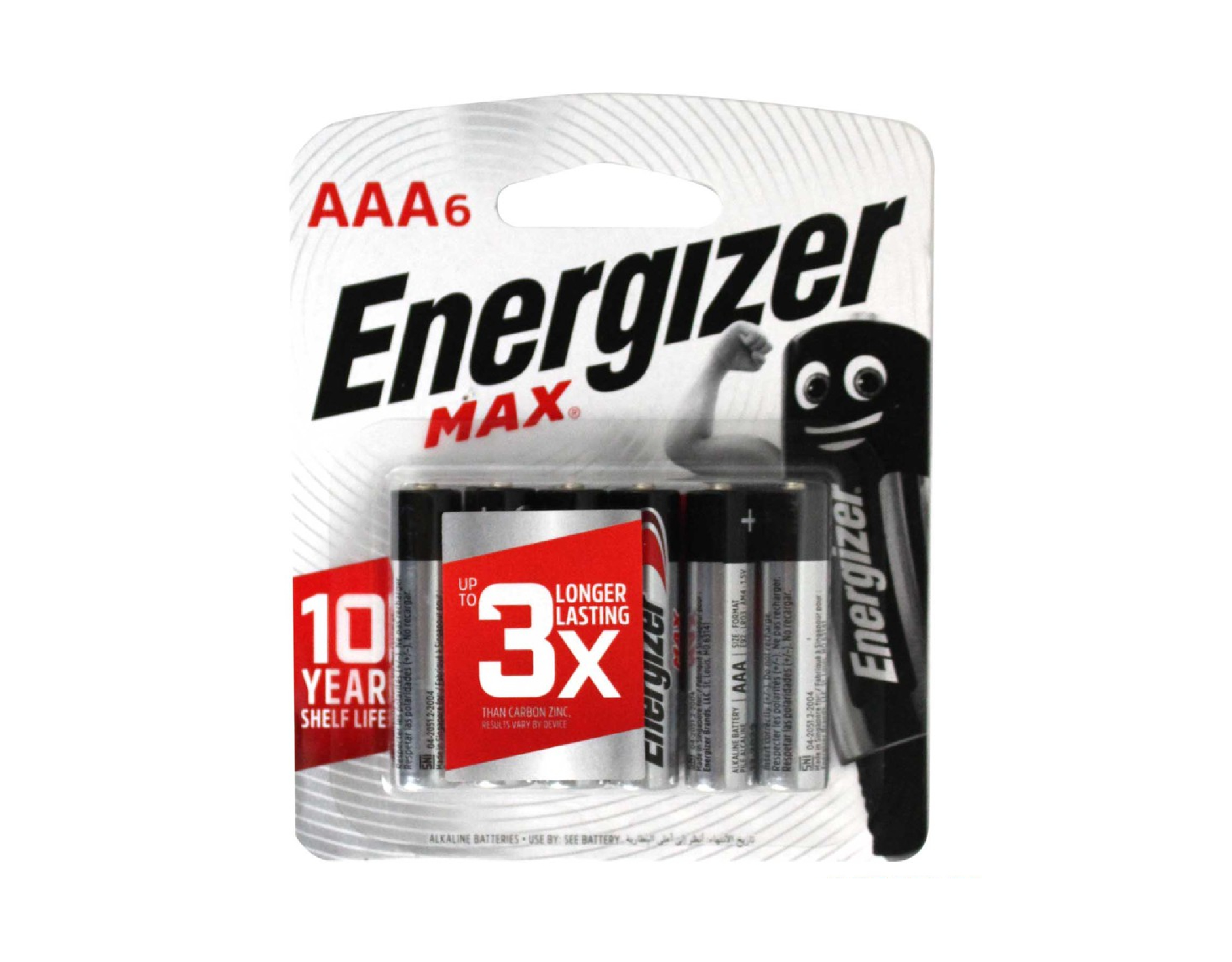 Energizer Max 6 AAA Batteries - Long-lasting Power