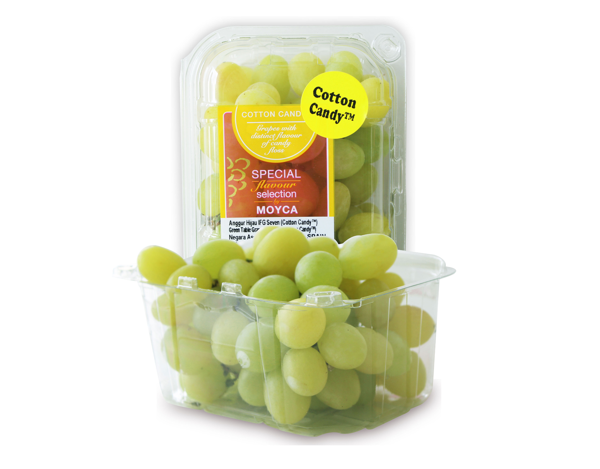 Moyca Cotton Candy Green Seedless Grapes (Spain) | myaeon2go