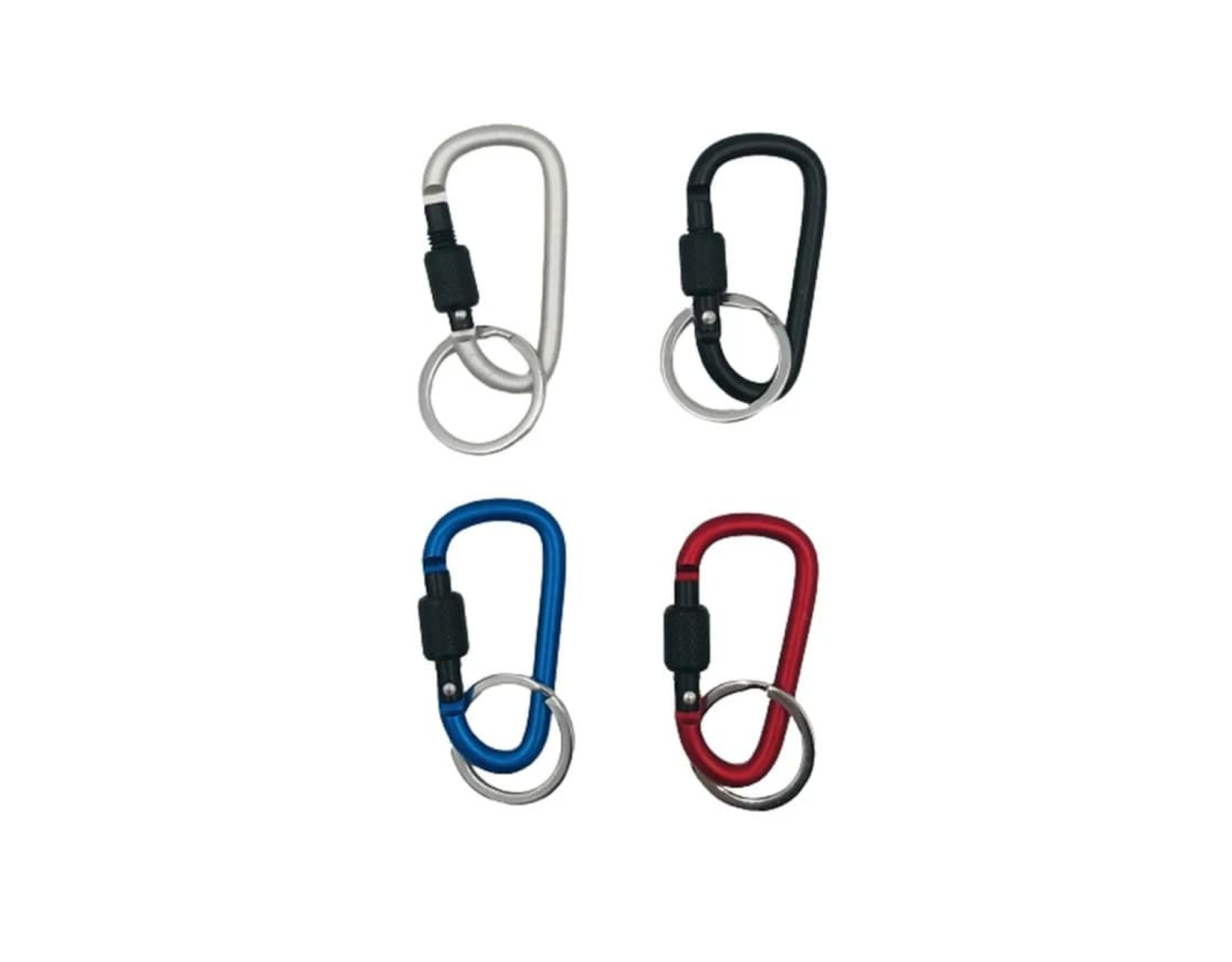 Daiso [SELECTED RANDOMLY] Carabiner Screw Type With Key Ring | myaeon2go