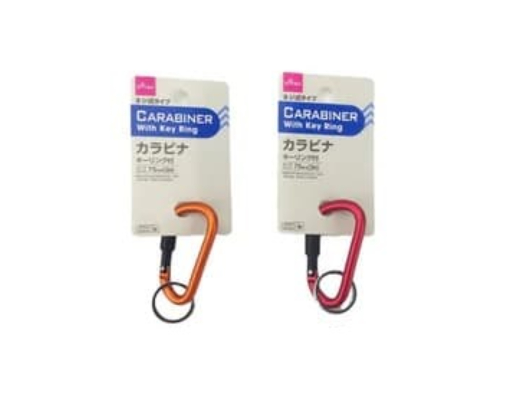 Daiso [SELECTED RANDOMLY] Carabiner Screw Type With Key Ring | myaeon2go