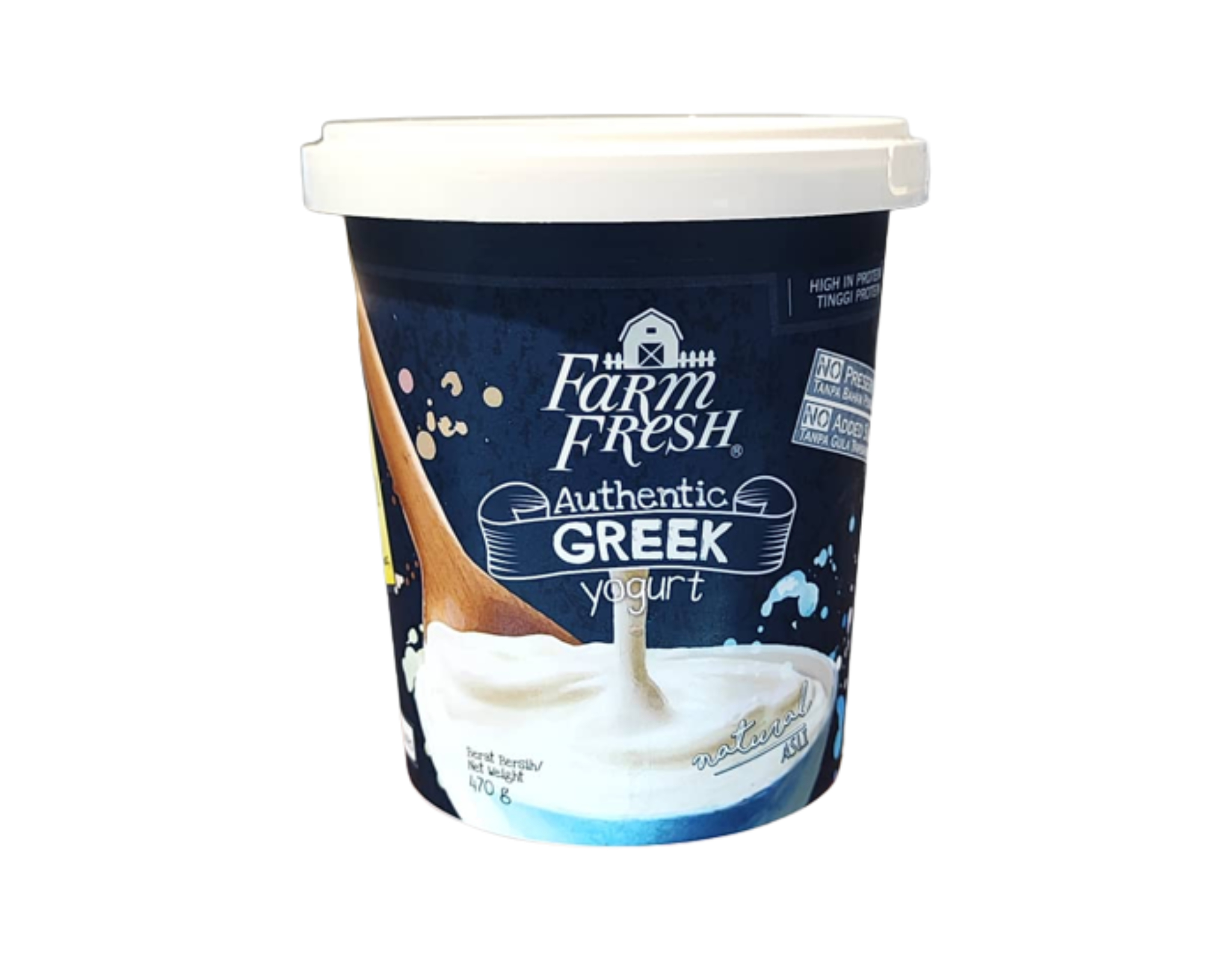 Farm Fresh Greek Natural Yogurt, 470g - High Protein