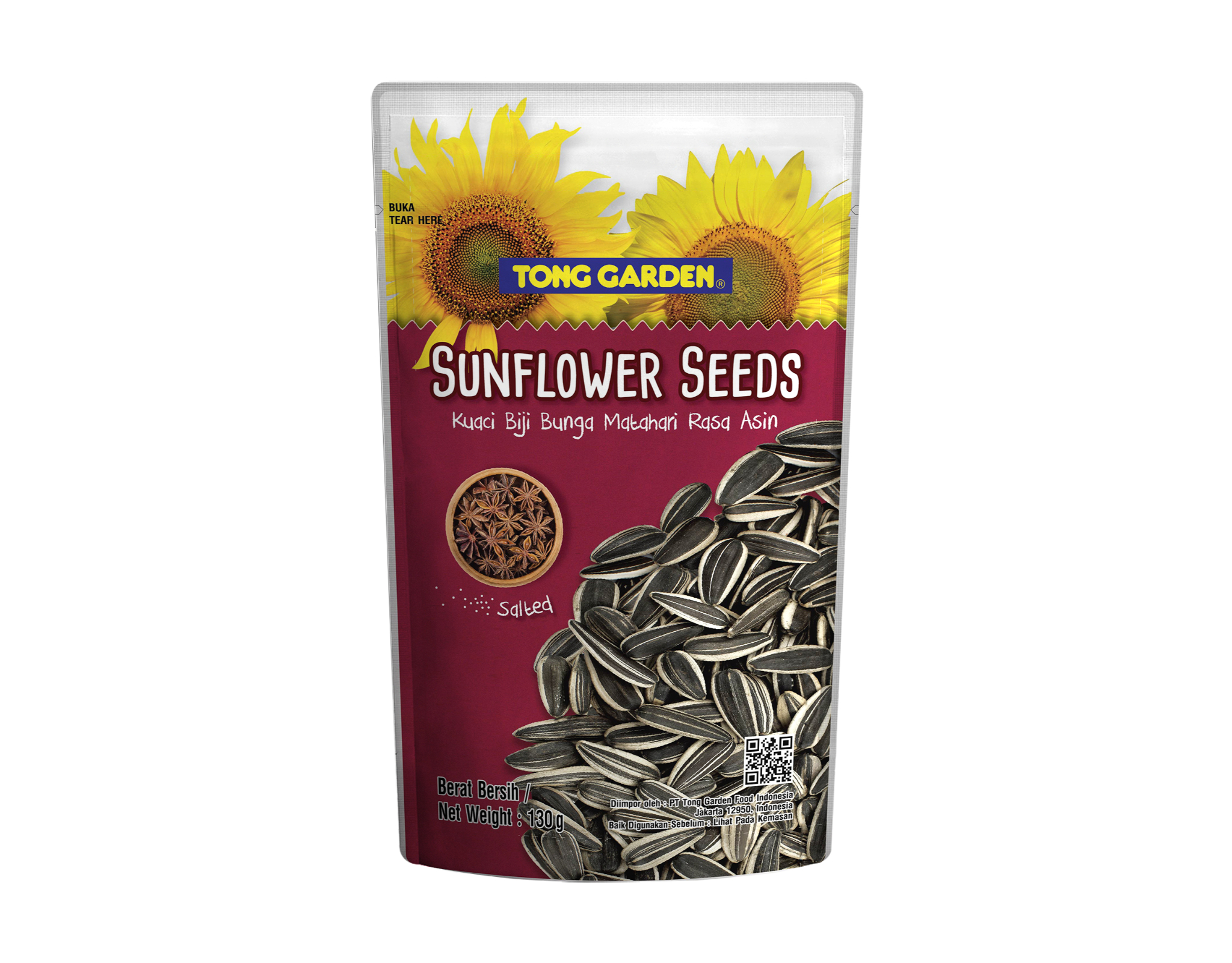 Tong Garden Sunflower Seeds With Shell Salted | myaeon2go