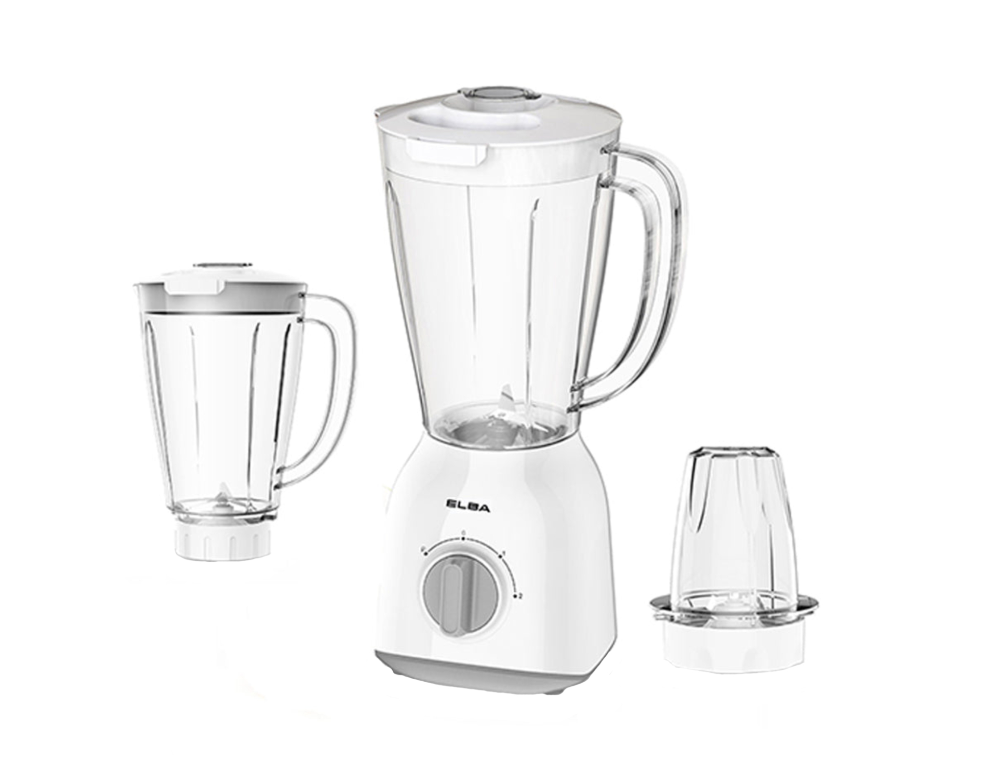 Elba Blender 300W 2 Jugs (EBG-J1536(WH)) | myaeon2go