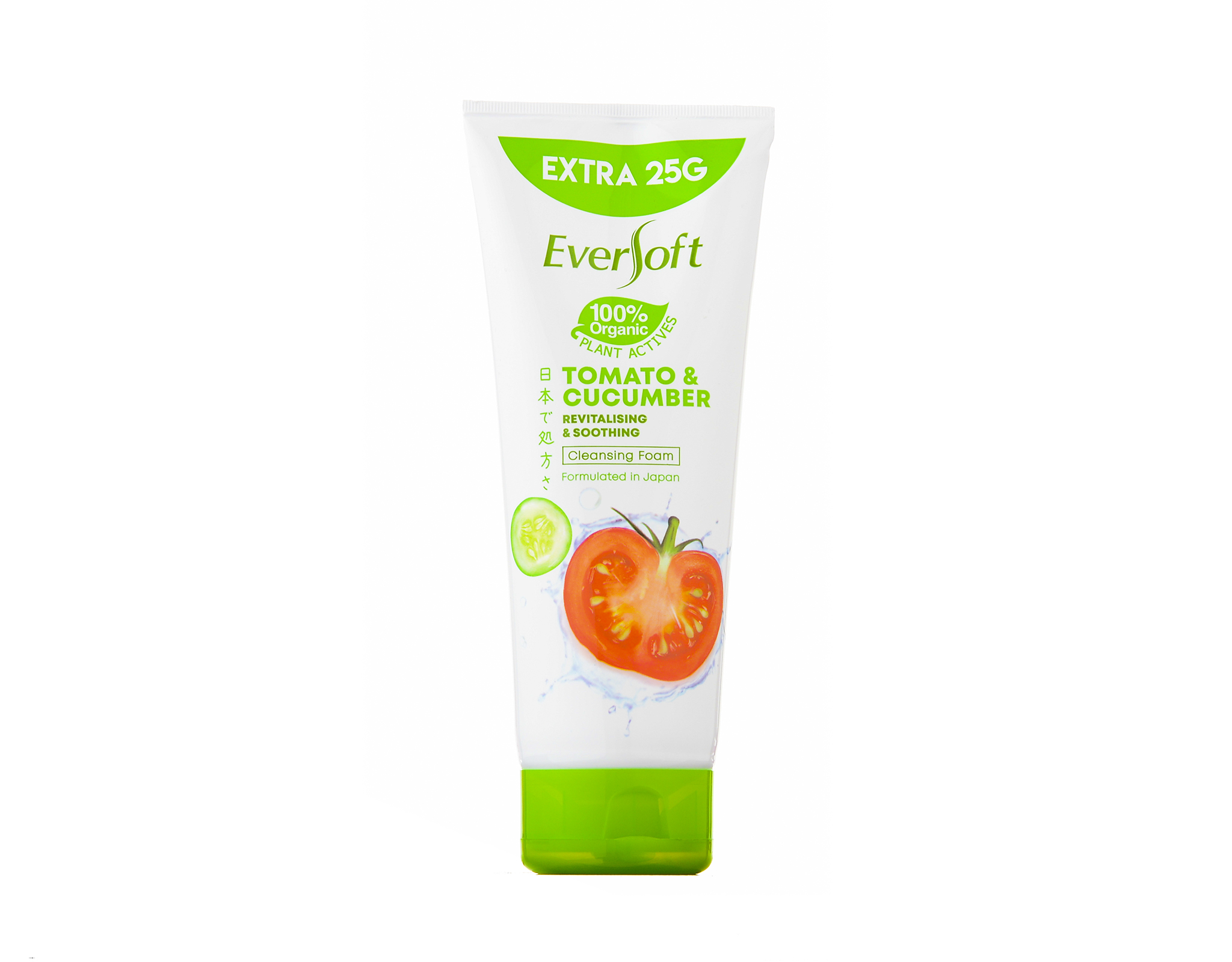 Eversoft Tomato & Cucumber Foam, 195g - Revitalising