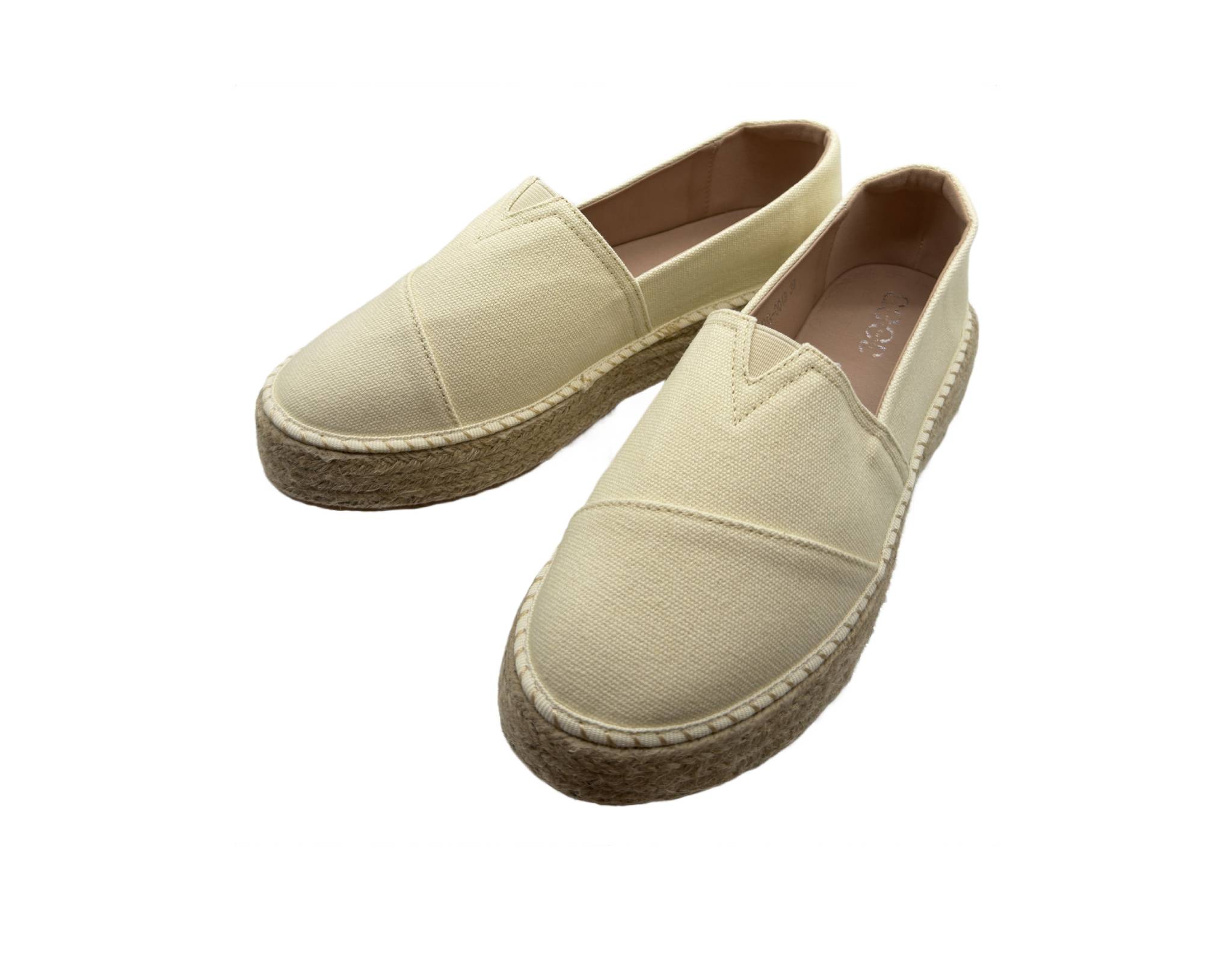 The Good Shoes Ladies Soft Canvas Off White | myaeon2go