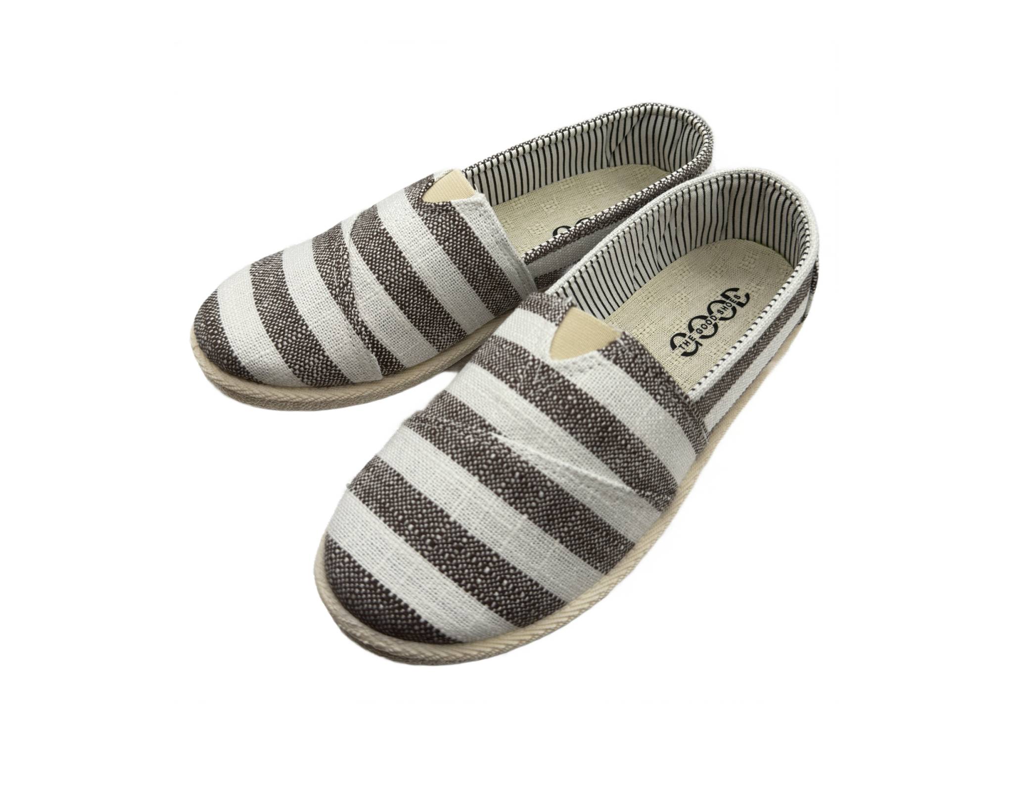 The Good Shoes Ladies Soft Canvas Travel Shoes Stripe | myaeon2go