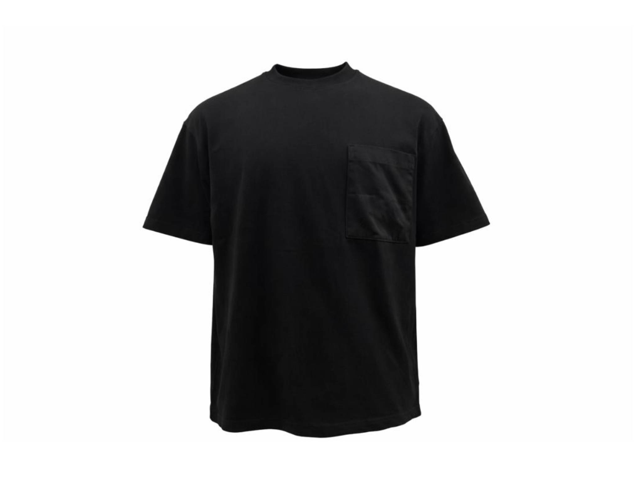 Guys Vision Short Sleeve Pocket Tee Shirt Black | myaeon2go