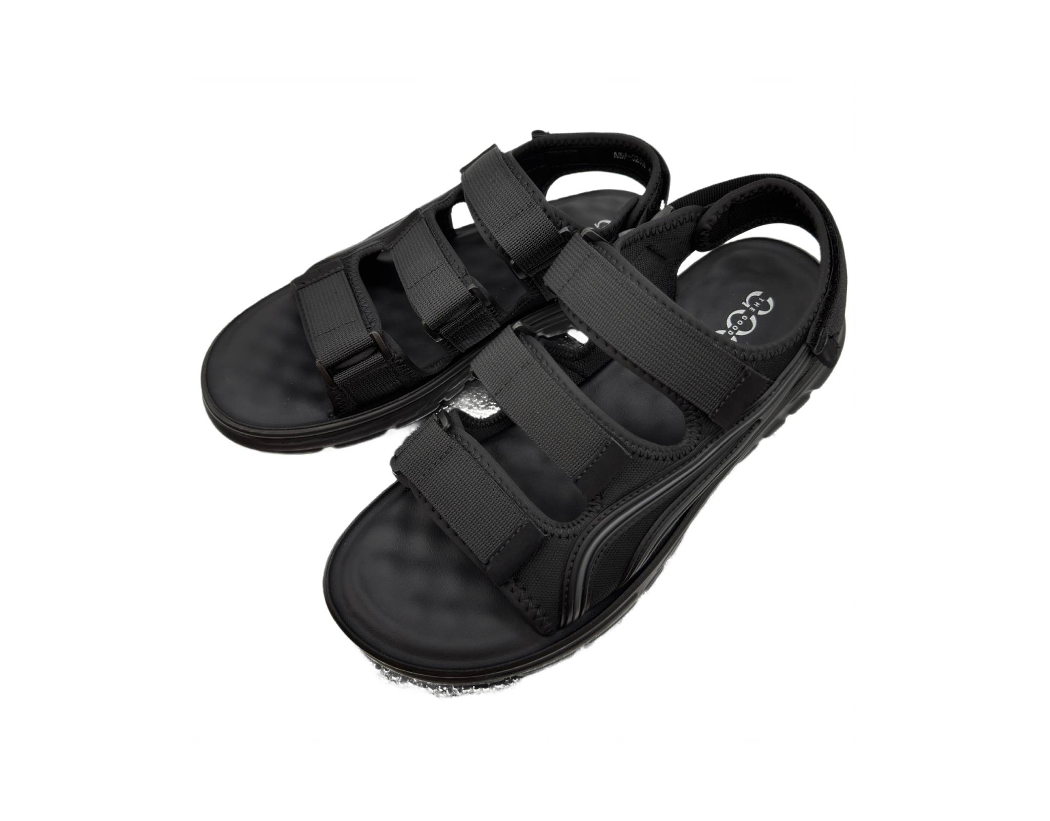 The Good Shoes Men's Walking Sandals Black | myaeon2go