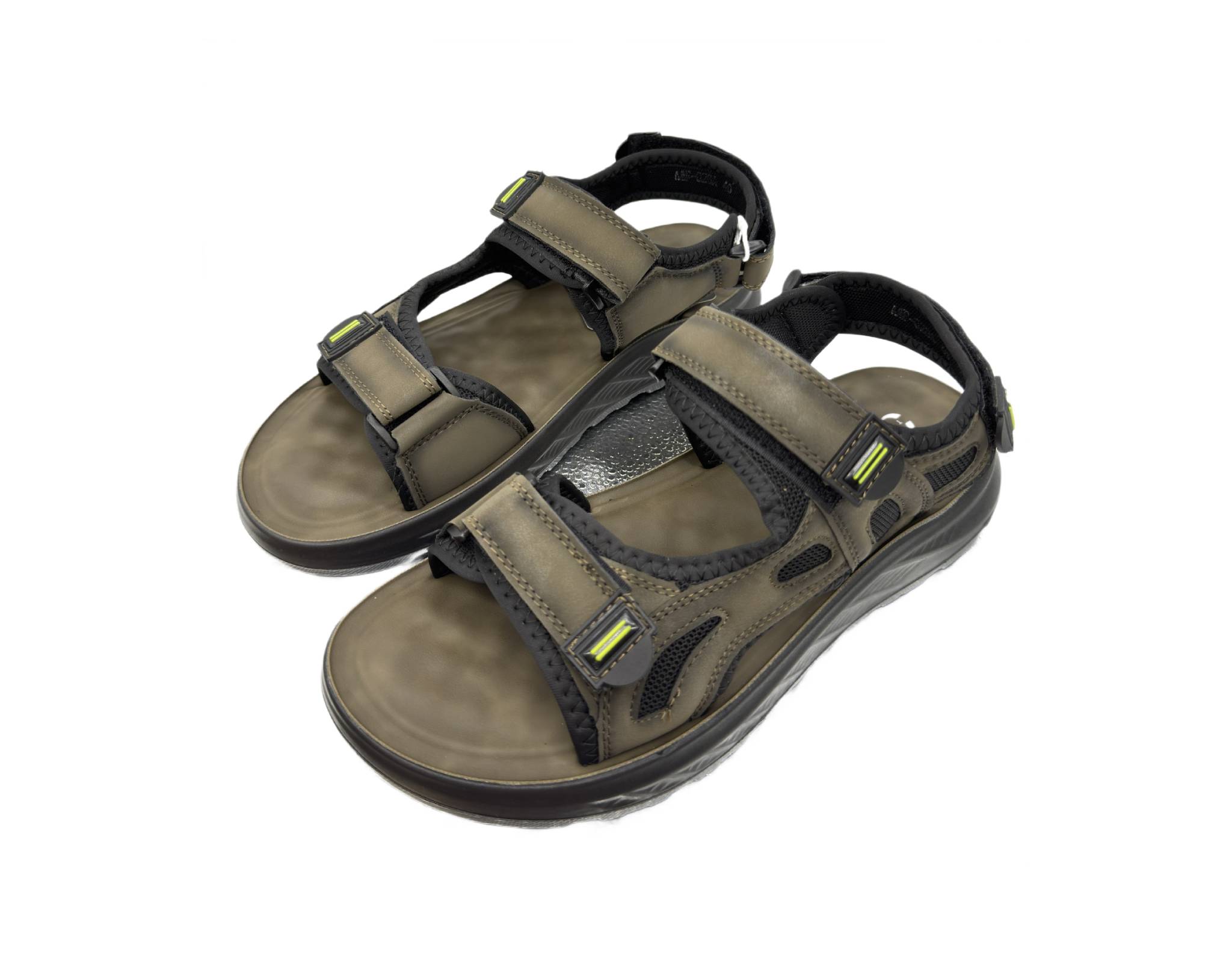 The Good Shoes Men's Walking Sandals Green | myaeon2go