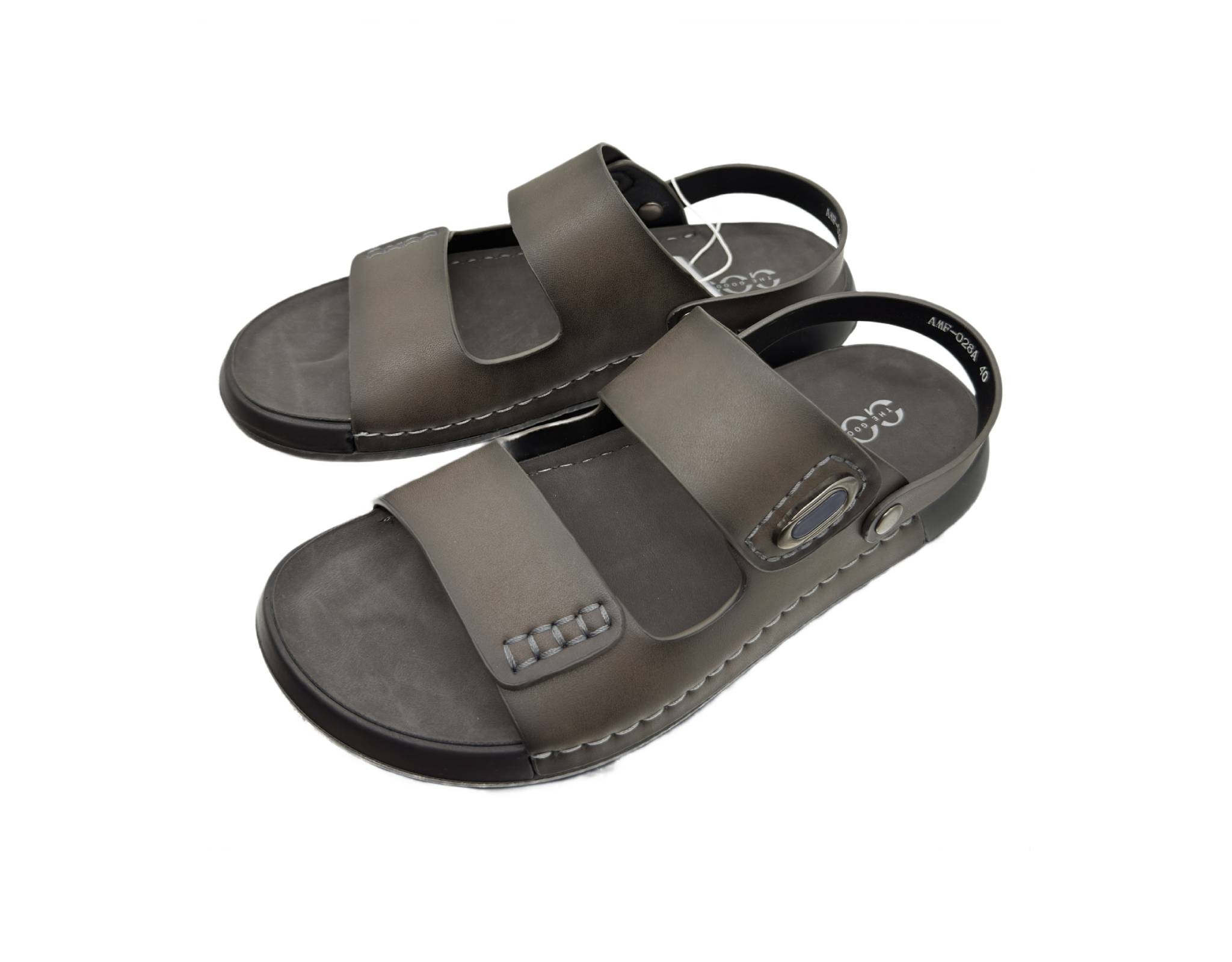 The Good Shoes Men's Walking Sandals Black Grey | myaeon2go