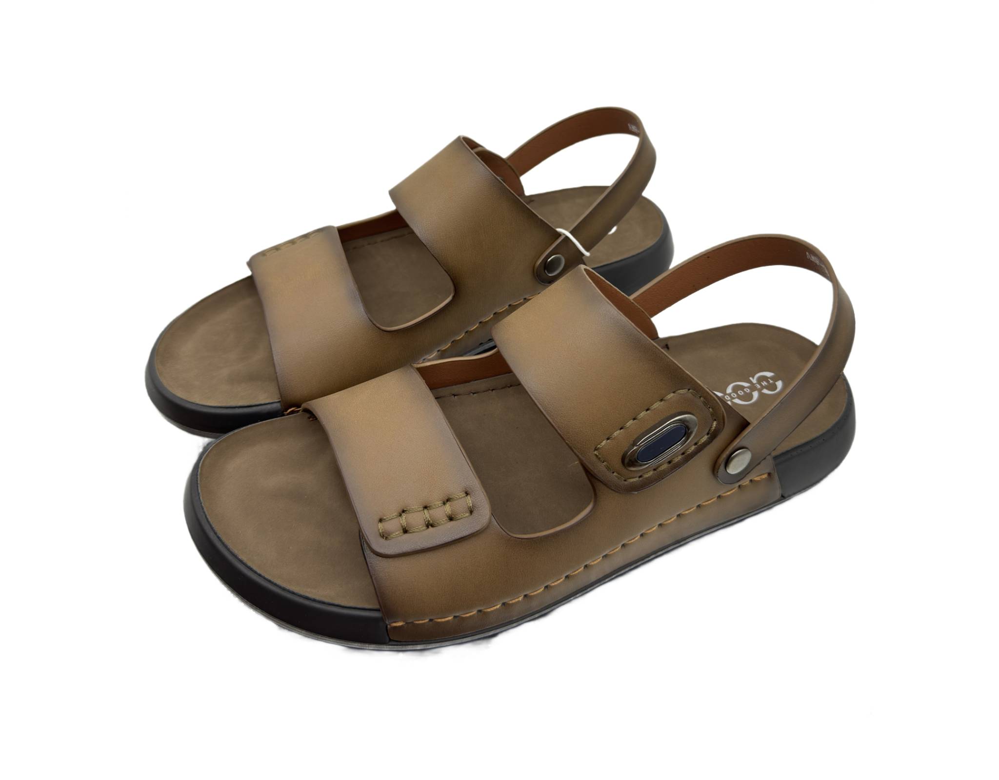 The Good Shoes Men's Walking Sandals Brown | myaeon2go