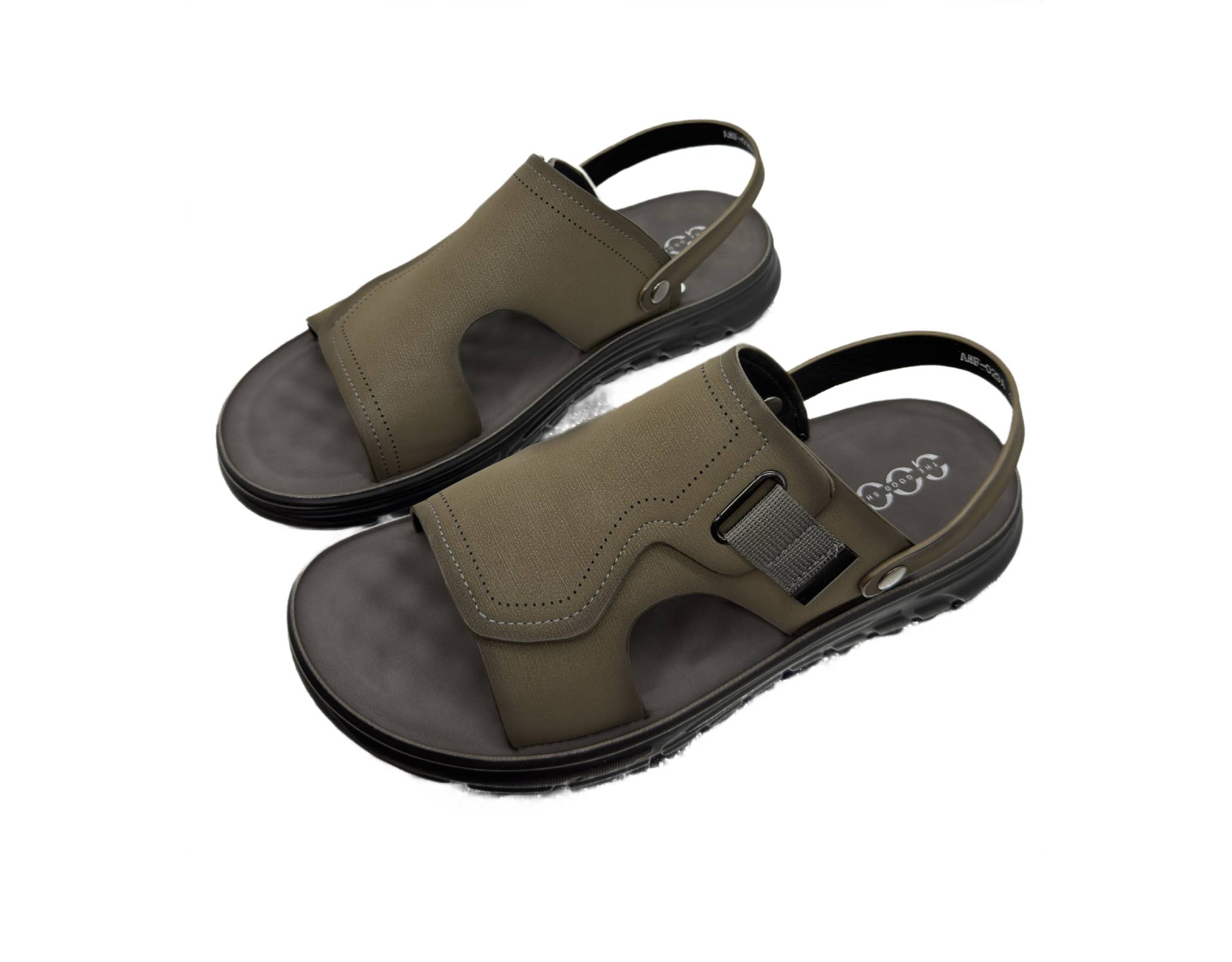 The Good Shoes Men's Walking Sandals Green | myaeon2go