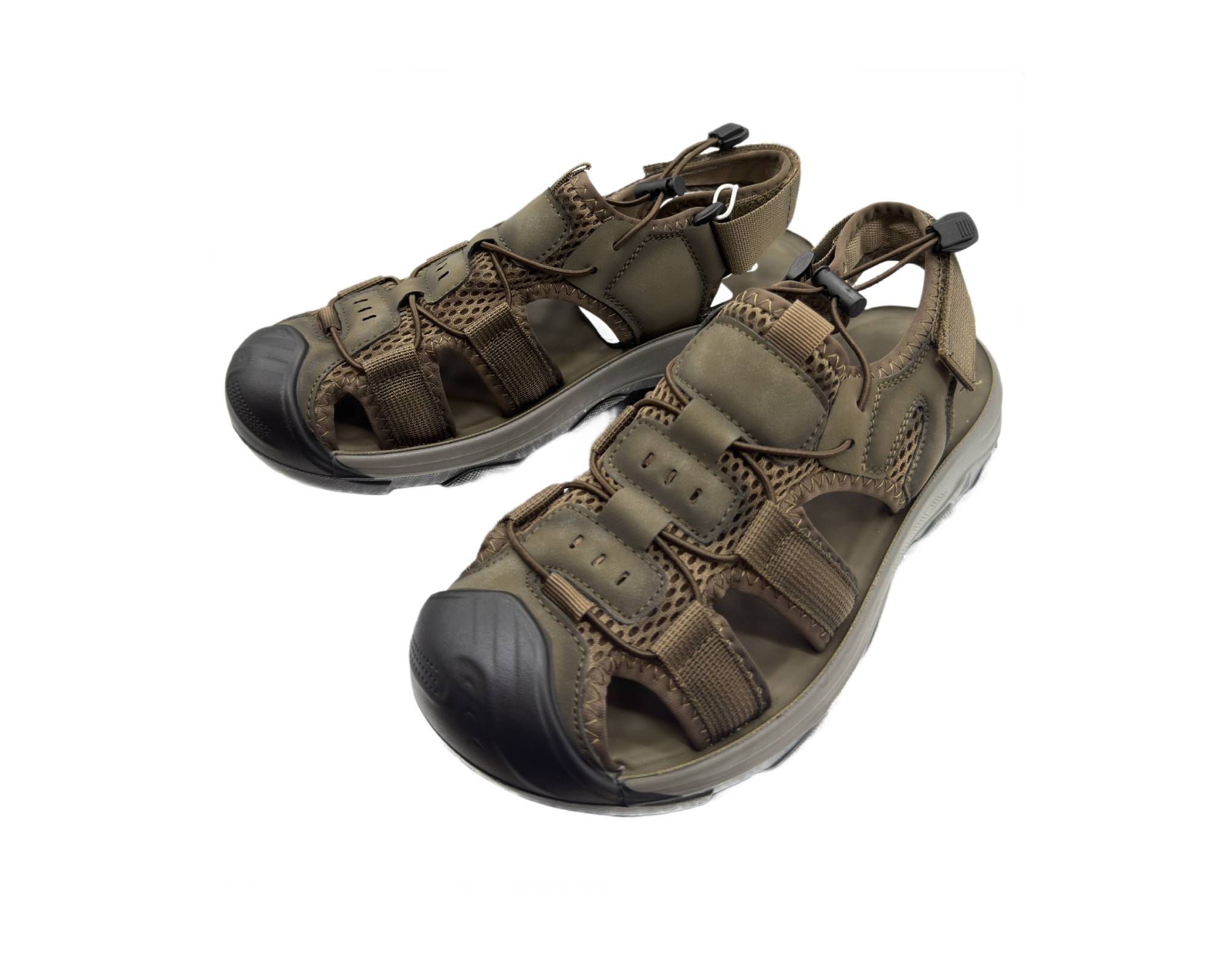 The Good Shoes Men's Walking Sandals Green | myaeon2go