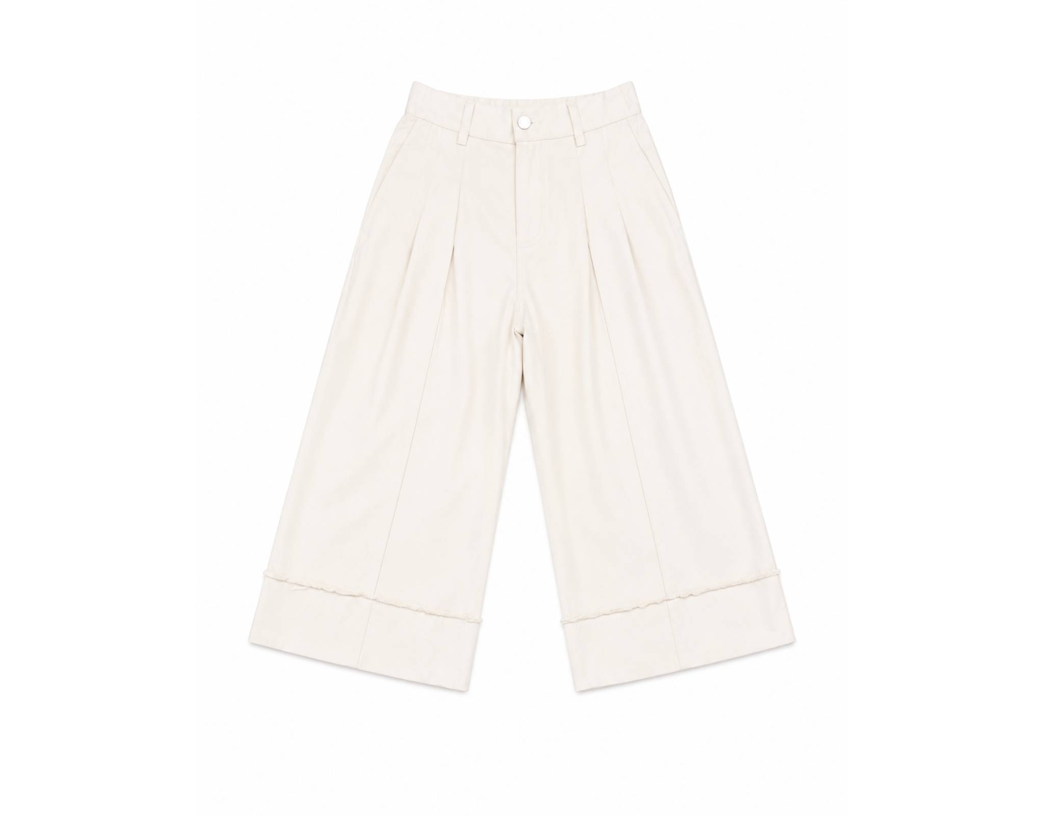 Scar Twill Wide Long Pant Cream XL | myaeon2go