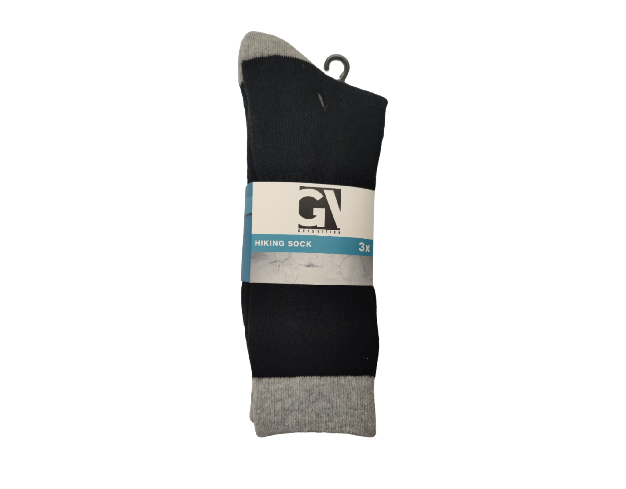 Guys Vision Men's Hiking Socks Black 3 Pcs | myaeon2go