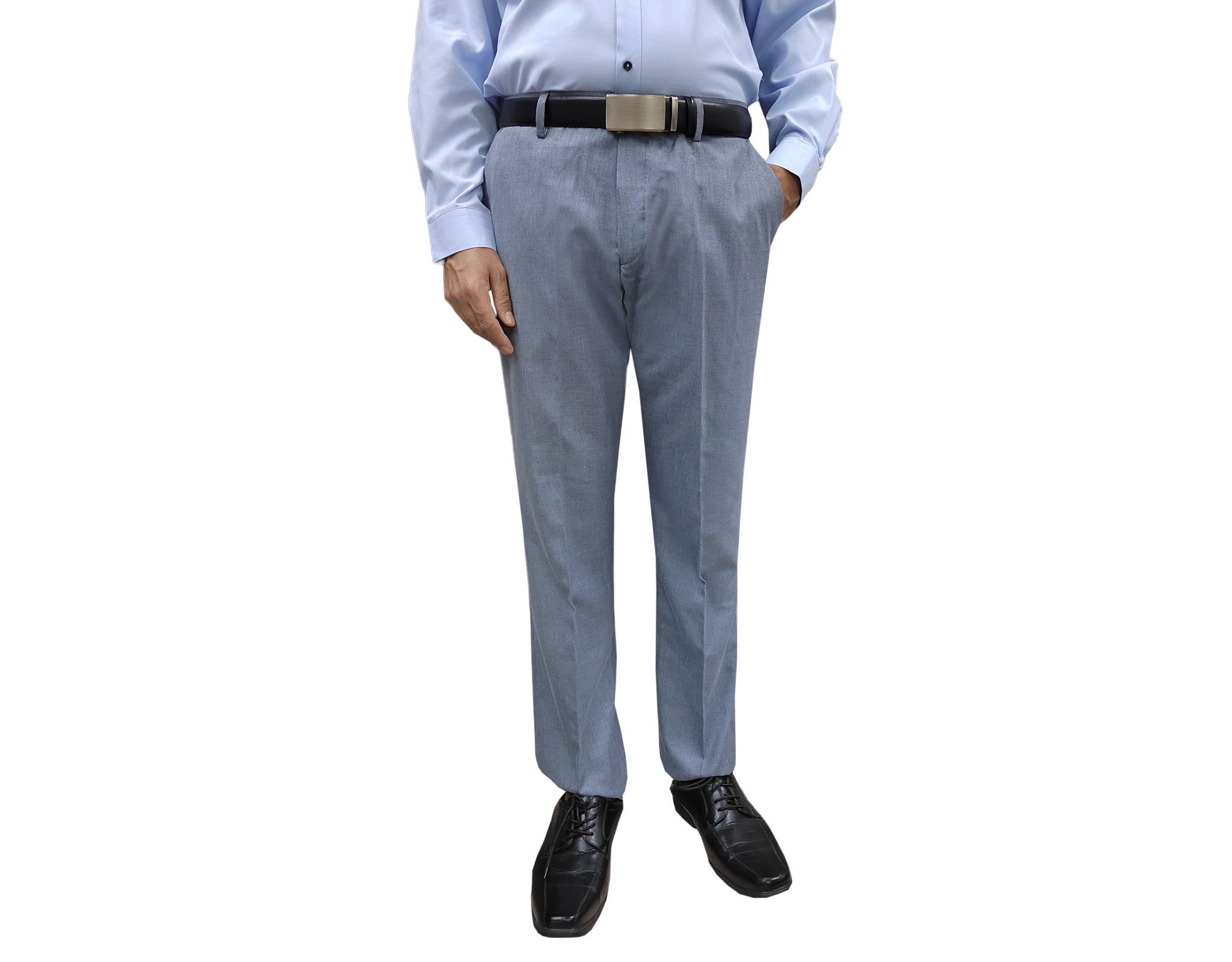 Suave Mens Business Slacks Modern Fit Grey (OTX-SV1399M) | myaeon2go