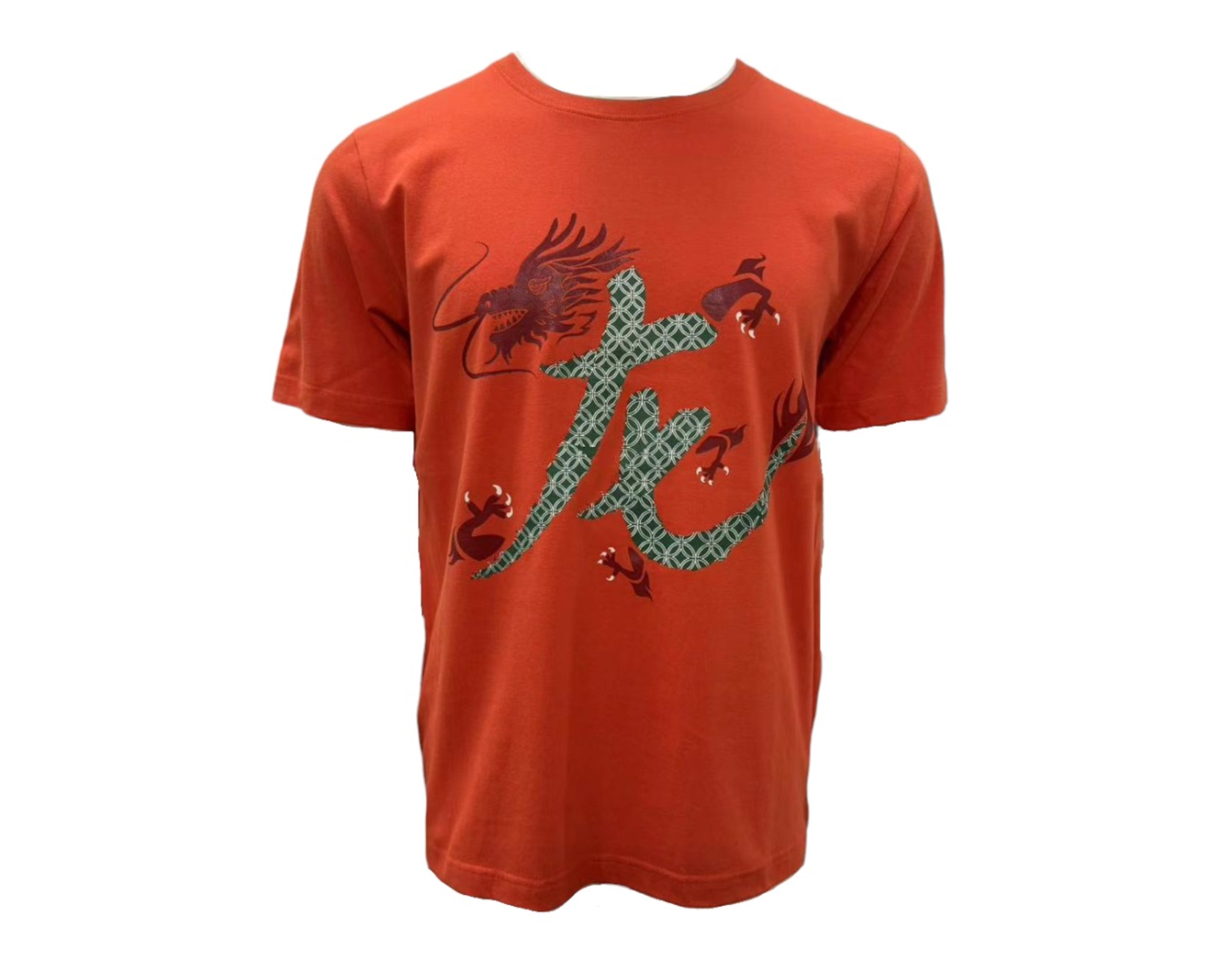 Guys Vision Short Sleeve CNY Printed Tee Orange | myaeon2go