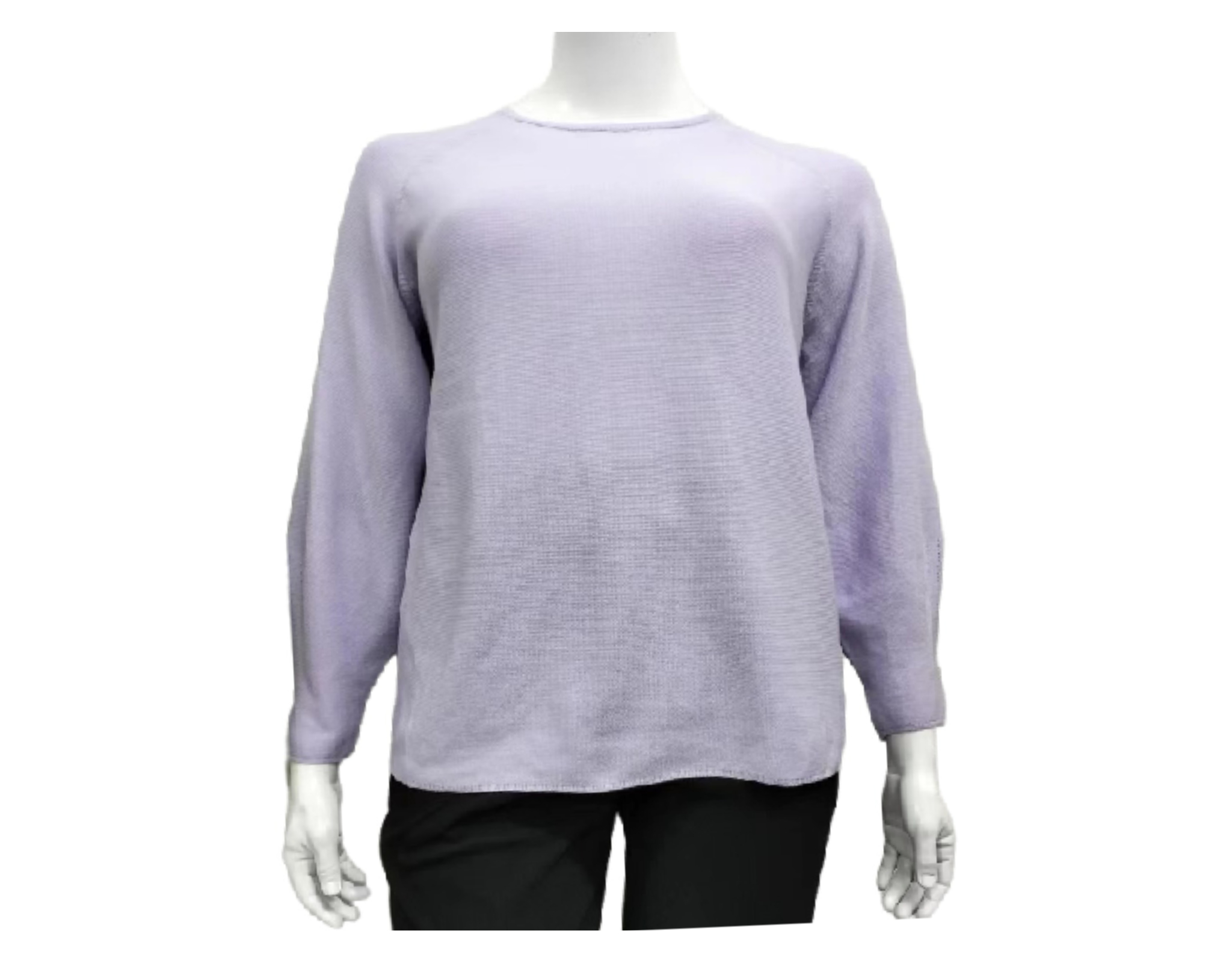 Plus Collection Knit Sweatshirt Purple Poly (PRSCP263) | myaeon2go