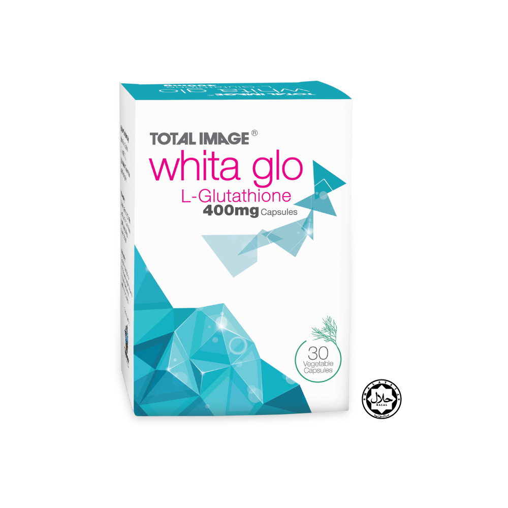 Total Image White Glo L-Glutathione 400mg, 30's - Brightens Skin